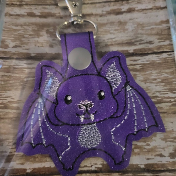 Bat Keychain, Bat Key Chain, Bat Zipper Pull, Bat Gift, Bat Bag Tag ...