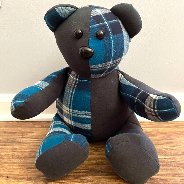 Memory Bear, Remembrance Bear, Custom Keepsake Bear, Memorial Bear ...