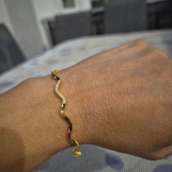 Palm Franco Chain Necklace, 14K Real Gold Wheat Foxtail Curb Choker ...