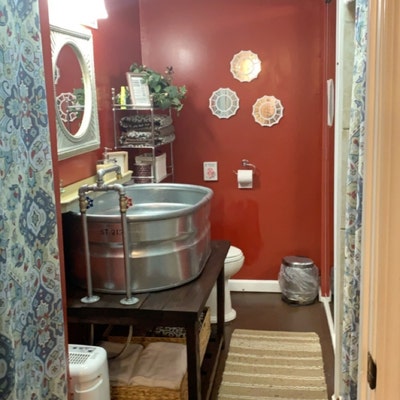 Rectangle Galvanized Tub - Etsy