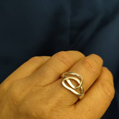Wishbone Silver Ring All Sizes See Below - Etsy
