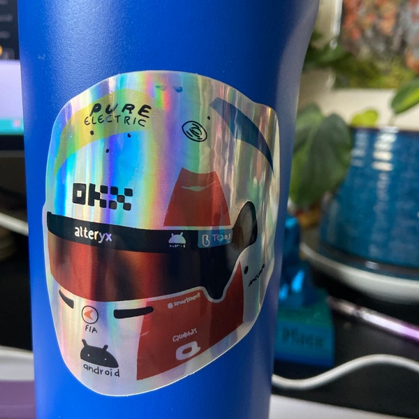 Helmet Stickers - Large F1 | Cute Formula One Sticker for Notebooks ...