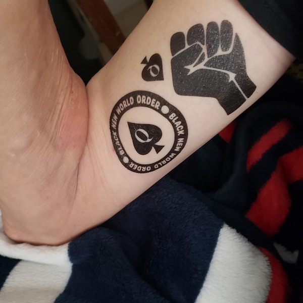 Black Owned Temporary Tattoo, QOS Tattoo, BNWO, BBC Tattoo, Queen of ...