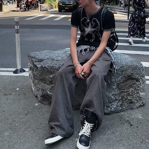 Phat Pants Wide Leg Rave Pants Oversized Skater Baggy Jeans Digital ...