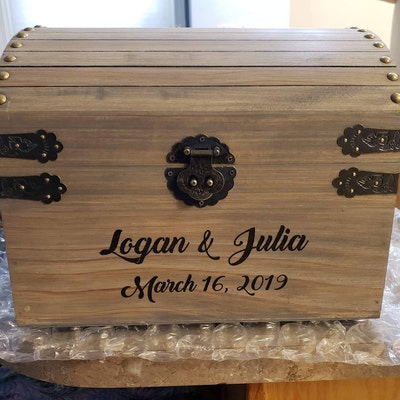 Rustic Wooden Card Box Rustic Wedding Card Box Rustic Wedding Decor ...