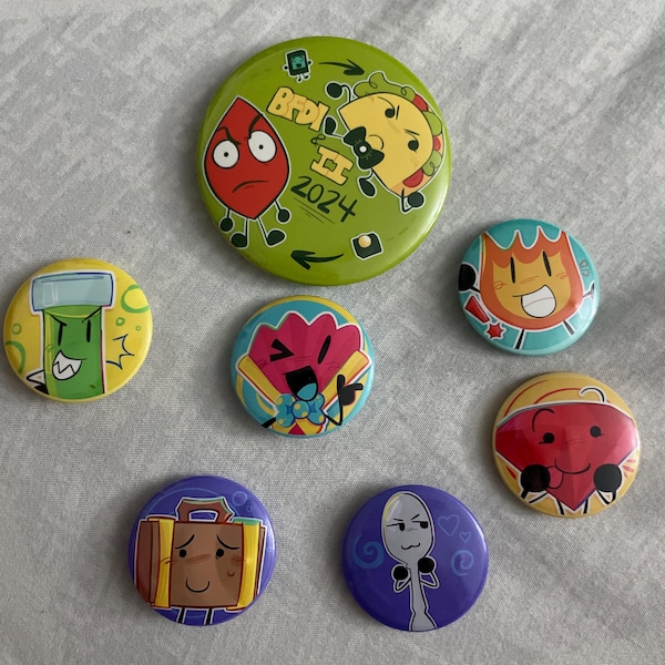 BFDI X II 2024 PIN Set - Etsy