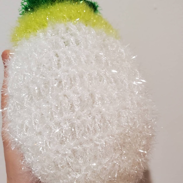 Fried Egg & Bread Dish Scrubber | Handmade Double Layer Kitchen Scrub ...