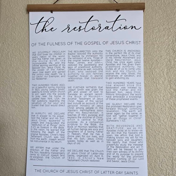 The Restoration Proclamation Digital Download, the Restoration of the ...