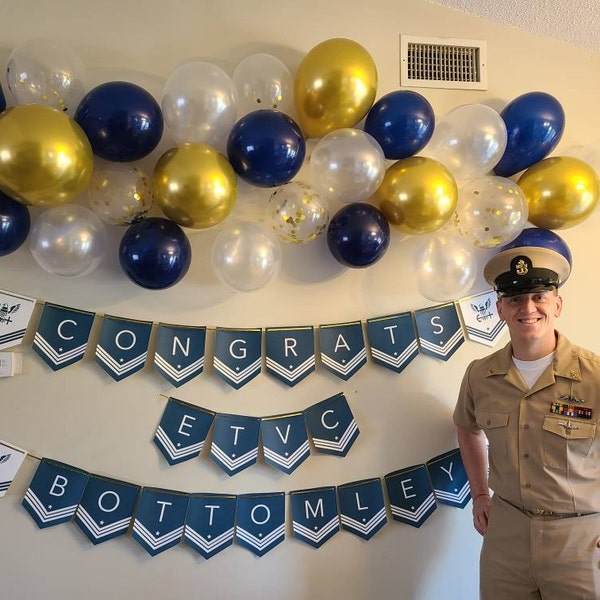 US Navy Banner Set — USN Banner, Military Homecoming, Enlistment ...