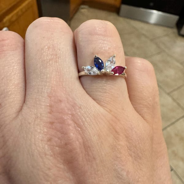 Mothers Ring 2, 3, 4 Stone, Birthstone Ring for Mom, Birthstone Jewelry ...