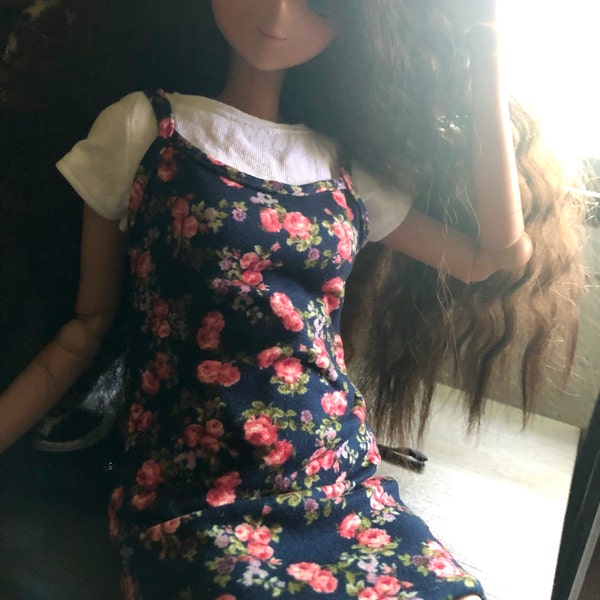 90's Floral Dress With White Tshirt Bjd 1/4 1/3 SD13 Msd Boy Girl ...