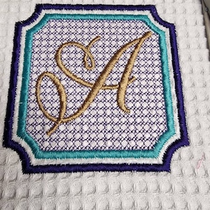 Embossed Machine Embroidery Monogram Font, Knock Down Machine ...