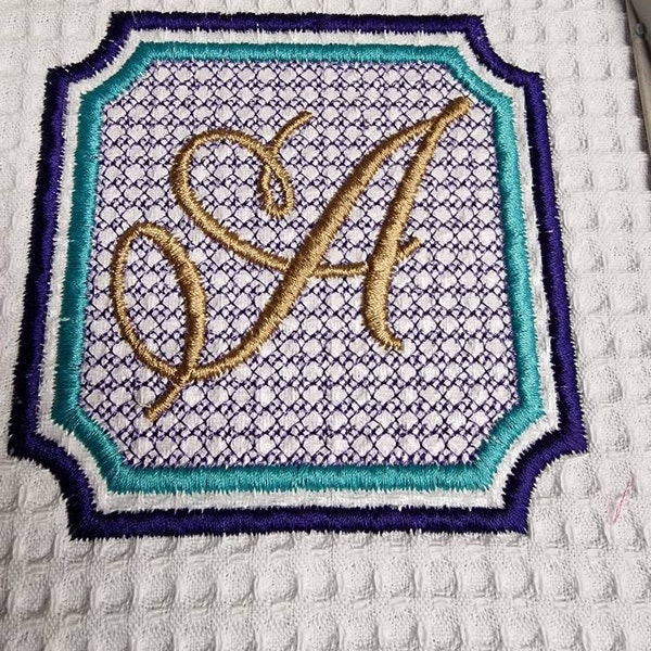 Embossed Machine Embroidery Monogram Font, Knock Down Machine ...