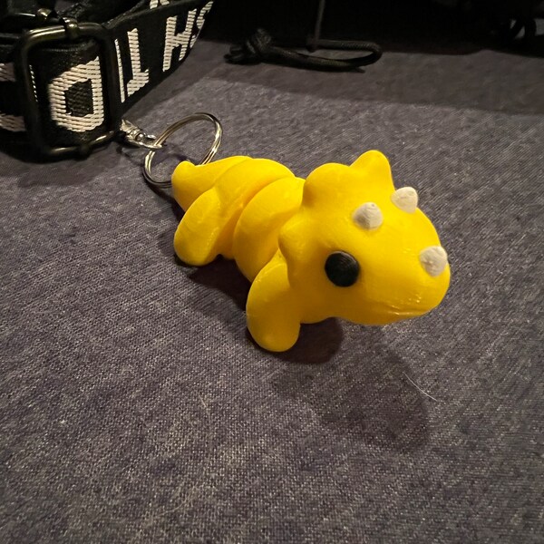 Stegosaurus Flexi Fidget Key Chain, Sensory Toy, 3D Printed Gift ...