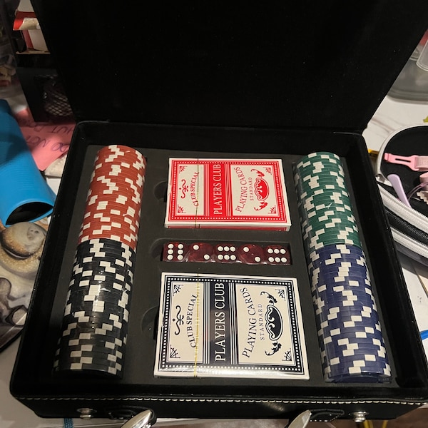 Personalized Poker Set - Custom Engraved Poker Chips & Case - Dad Gift ...