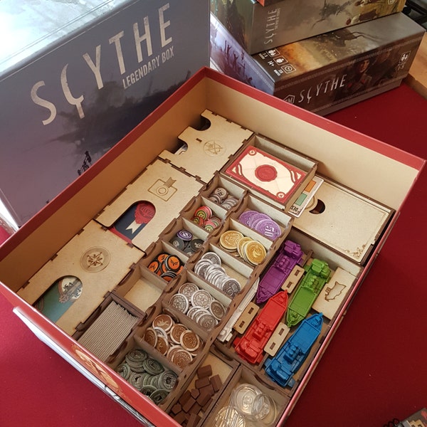 Organizer for Scythe + Expansions Legendary Box, Storage Insert ...
