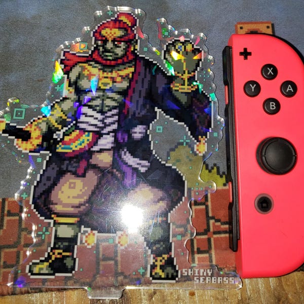 Legend of Zelda Acrylic Charms Pixel Art double Sided Cracked ...