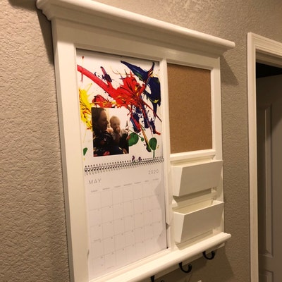 Shutterfly Calendar Family Calendar Holder Mail Organizer Double Pocket ...