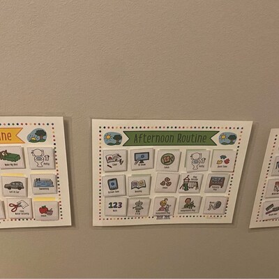 Daily Visual Schedule 120 Routine and Activity Cards, Includes Charts ...