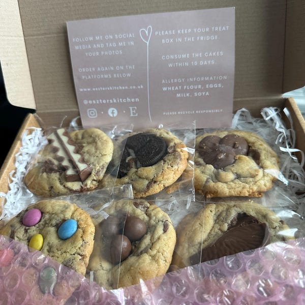 CHUNKY COOKIE Gift Box Mixed Box Letterbox Cookies-birthday Gift-thank ...