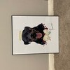 Custom Pet Portrait in Memory of Dog Pet Memorial Gift for Pet Lovers ...