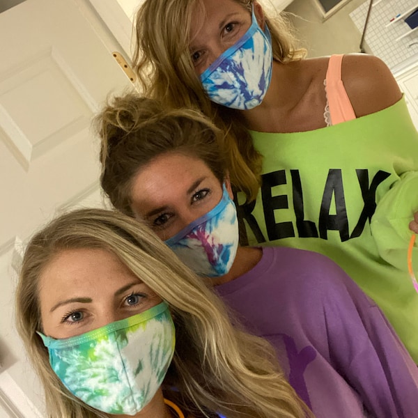 Aloha Hawaiian Face Masks 3 Layer Filter Japanese Koinobori Carp ...