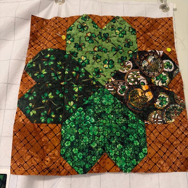 Shamrock Quilt Block Pattern: Scrappy Clover Design (PDF Pattern) - Etsy