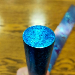 Titanium Damascus 2 Alloy Round Rod Bar 1 25mm | Etsy