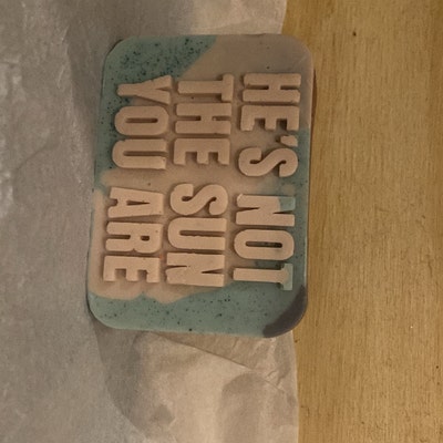 NOPE Soap Bar Embossed Handmade, Vegetable Based, Paraben Free ...