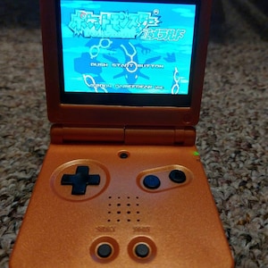 Gameboy Advance SP Solid Black Color AGS IPS Screen Mod With | Etsy