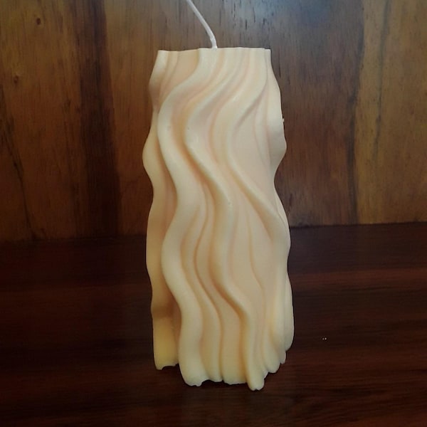 Decorative Wavy Candle Wave Design Home Decoration Candle Artistic ...