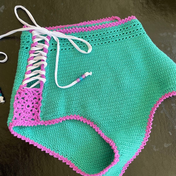 Pdf-file for Crochet PATTERN, Aliyah Crochet Bikini Bottom Sizes XS-L ...