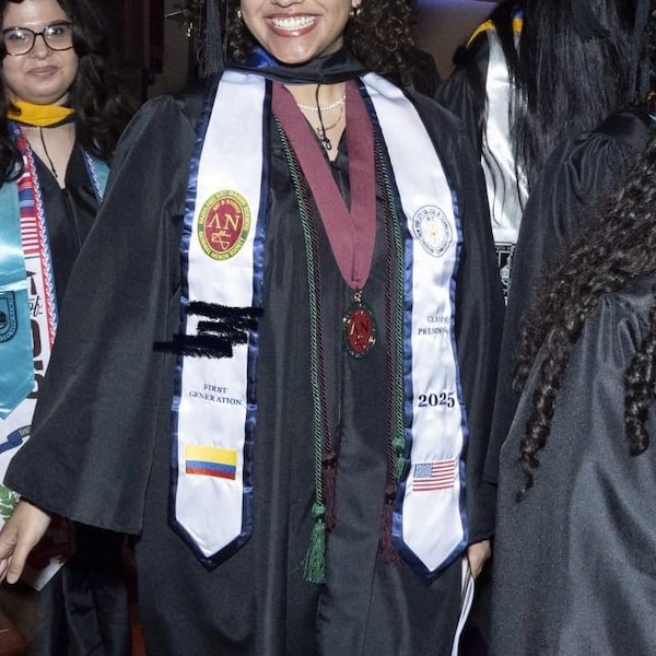 Custom College Graduation Sash, Personalized Graduation Stole, Custom ...