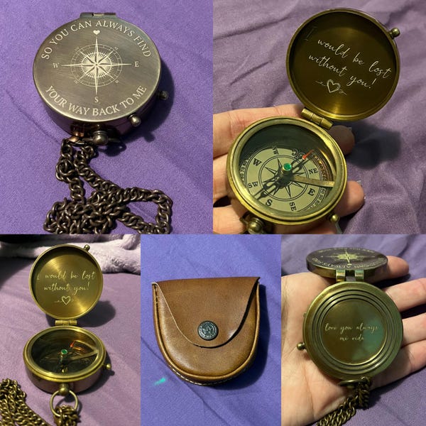 Baptism Compass, First Holy Communion Compass, Engraved Compass for ...