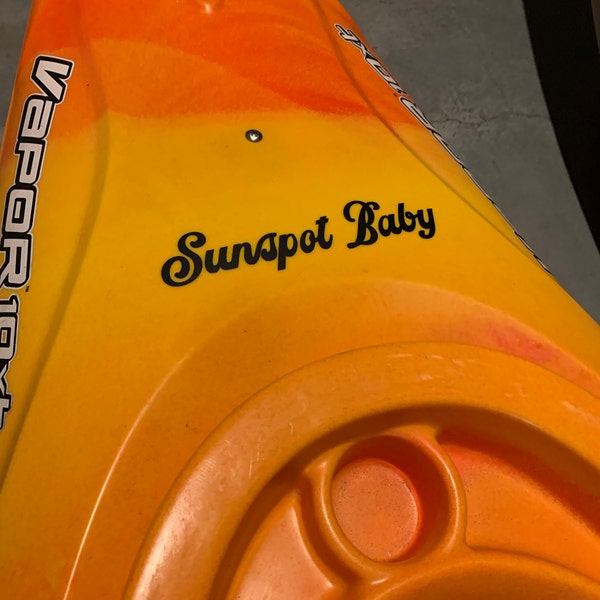 Kayak Vinyl Decal Stickers | Personalized Kayak Decal | Custom Canoe ...