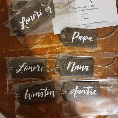Acrylic Stocking Tags Acrylic Name Tags Clear Stocking - Etsy