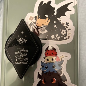 Fourth Wing Chibi Dragons Sticker Tairn, Sgaeyl, Andarna and Deigh - Etsy