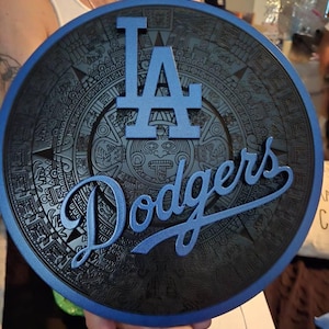 12” LA Dodger’s Logo on Aztec Calendar - Etsy
