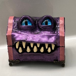 Monster Chest 580, Maroon Monster Chest With Handle and Side Clasps - Etsy