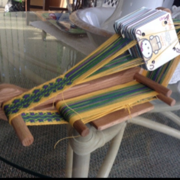 Loom-the Lute - Card Tablet Small Travel Sized Weaving Loom-makes 5 ...