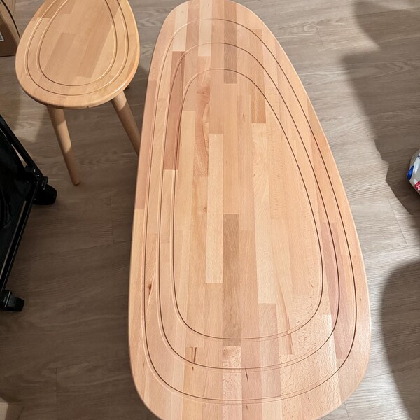 Rectangular Wooden Dining Table for 2, Minimalist Home Kitchen ...