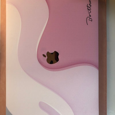 Pink Cream MacBook Shell Case Decal Cover for New MacBook M1 Pro 13 14 ...