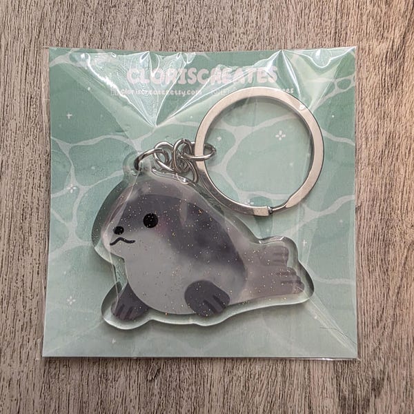 T-rex Tyrannosaurus Rex Dinosaur Acrylic Glitter Keychain | Kawaii ...