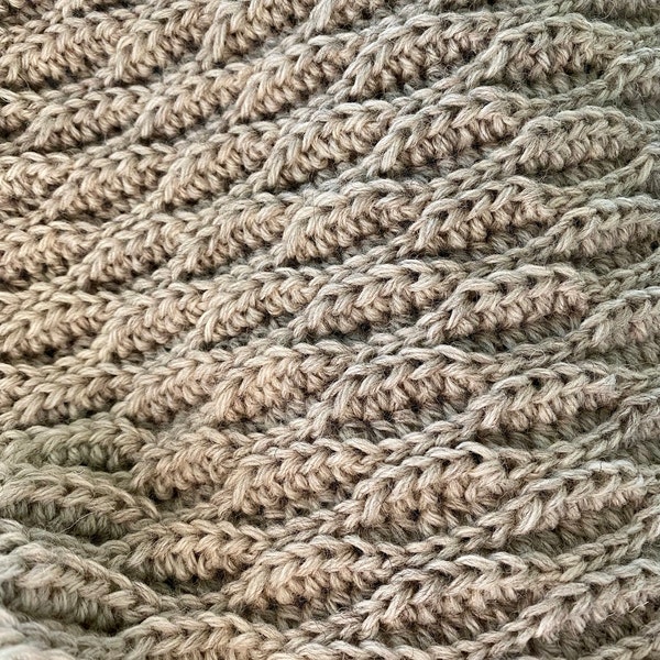 CROCHET PATTERN ⨯ Blanket, Afghan, Throw ⨯ Chunky Texture ⨯ the Zanmann ...