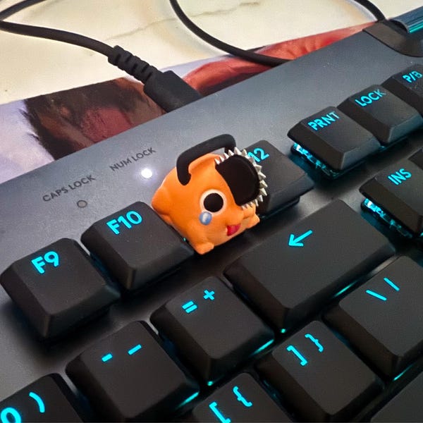 Chainsaw Dog Artisan Keycap, Artisan Keycap, Pochita Keycap, Chainsaw ...