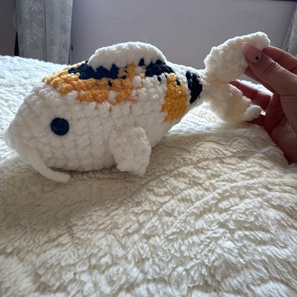 Crochet Koi Fish Plushie Amigurumi - Etsy