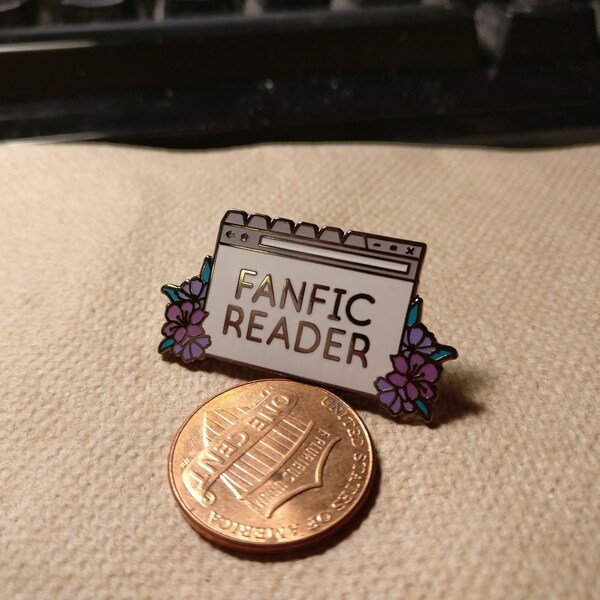 Fanfic Pin, Fandom Enamel Pin, Anime Enamel Pin, Fanfic Reader Enamel ...