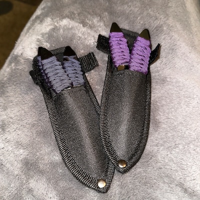 Sharp Hand Wrapped Paracord Wrapped Set of Three Tactical Throwing Axes ...