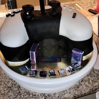 PERSONALISED Wedding Cake Toppers GAME OVER PS4 Bundle - Etsy