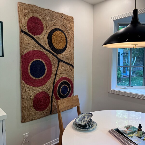 2 X 3 Ft - Jute\wool Handmade Kilim Tapestry, Wall Hanging, Home Decor ...